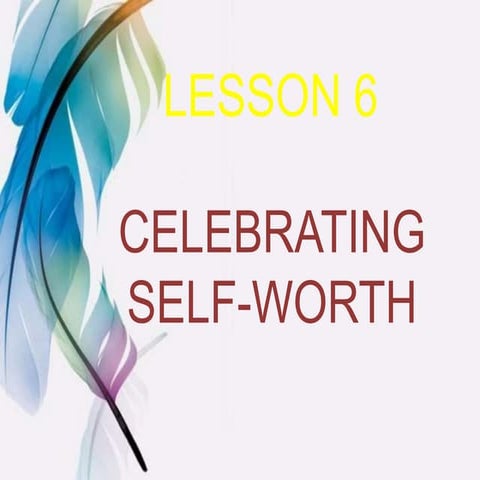 Celebrating Self-worth | PPTX