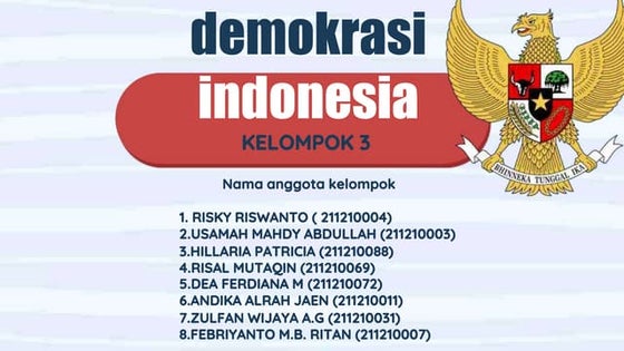 Presentasi demokrasi Indonesia | PPT