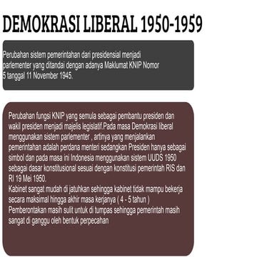 Demokrasi liberal sampai reformasi | PDF