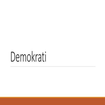 Demokrati | PPTX