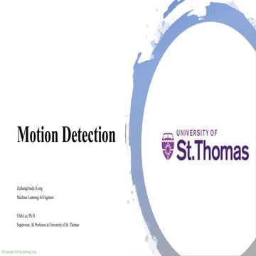 Real Time Motion Detection Ppt