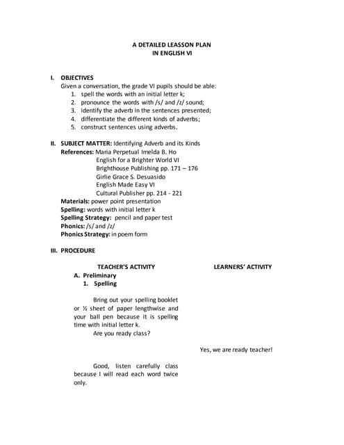 Lesson Plan.adverbs | DOCX