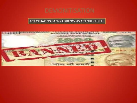 Demonetisation | PPT