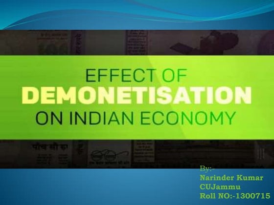 Powerpoint Presentation on Demonetisation (1) | PPTX