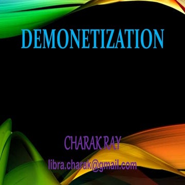 DEMONETIZATION IN INDIA. | PPT