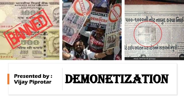 Powerpoint Presentation on Demonetisation (1) | PPTX