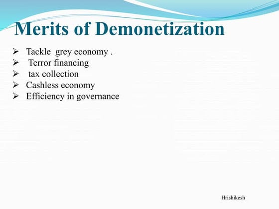 demonetization impact | PPT