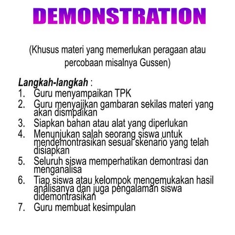 Demonstrasi | PPT