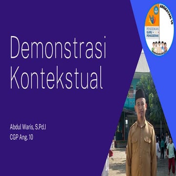 Demonstrasi Kontekstual Abudl Waris, CGP Angk 10 BTG.pptx