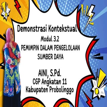 Demonstrasi Kontekstual Modul 3.2.pdf CGP Angkatan 11 | PPT