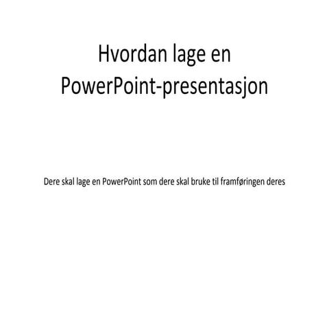 Overganger og animasjoner | PPTX