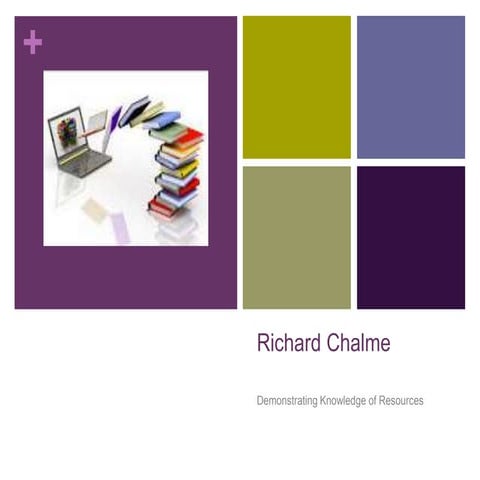 Demonstrating knowledge of resources | PPT