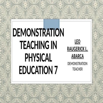 Physical Education Grade 7 topic on health | PPTX