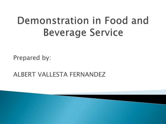 Seminar on Waitering | PPT