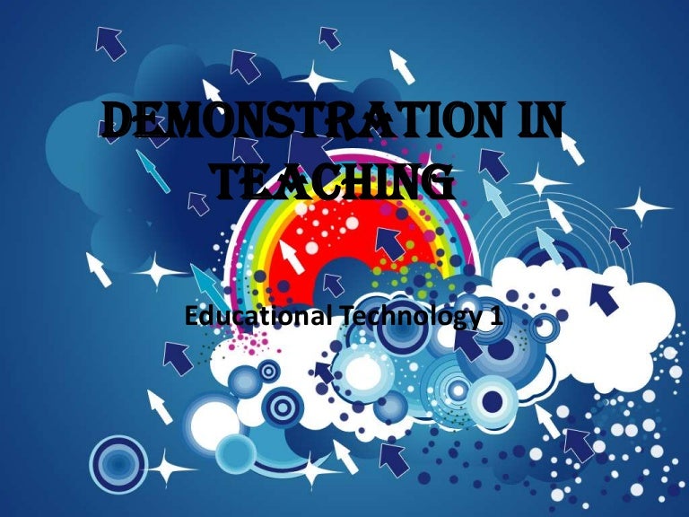 Demonstration in teaching