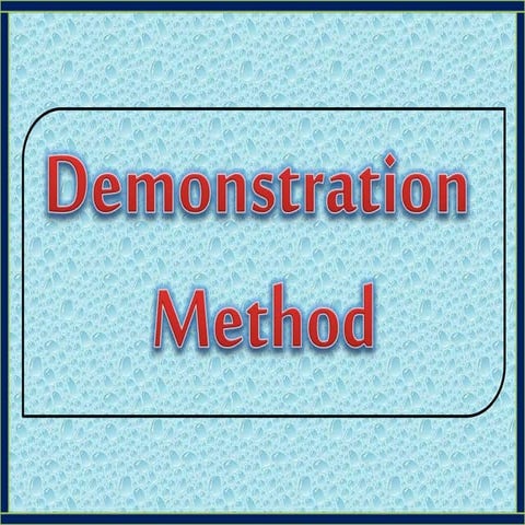 Demonstration method | PPTX