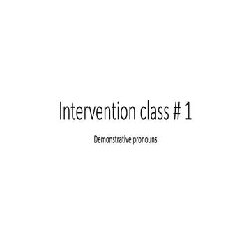 Demonstrative nouns | PPTX