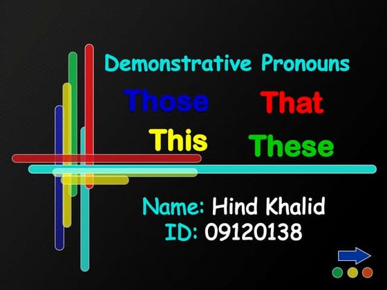 Demostrative pronouns PPT | PPTX