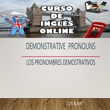 Demonstrative pronouns | PPTX