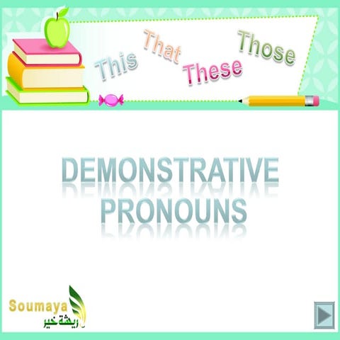 Demonstratives | PPT