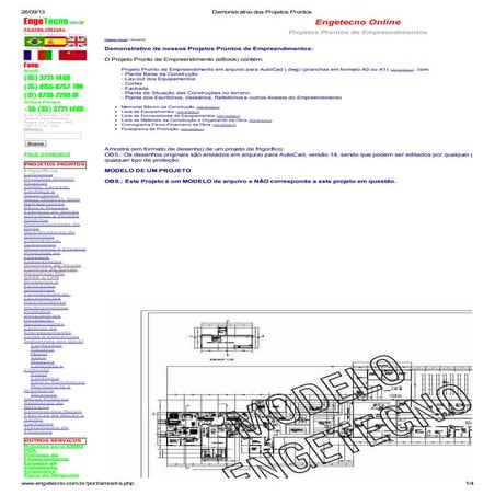 Demonstrativo dos projetos prontos | PDF