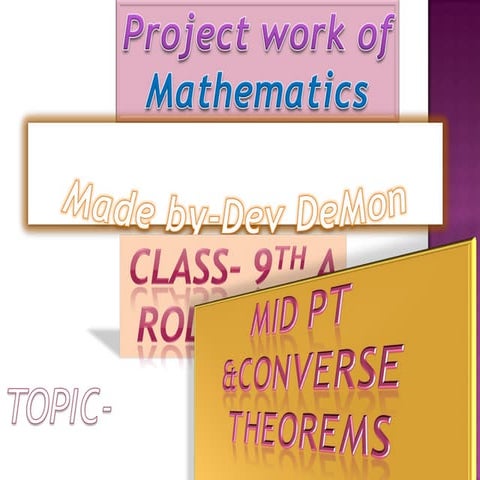 Midpt Theorem & Converse Of Mid pt heorem | PPT | Physics | Science