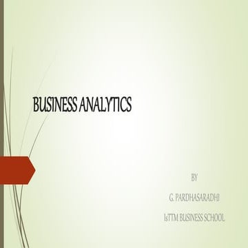 Business analytics very simple | PPTX