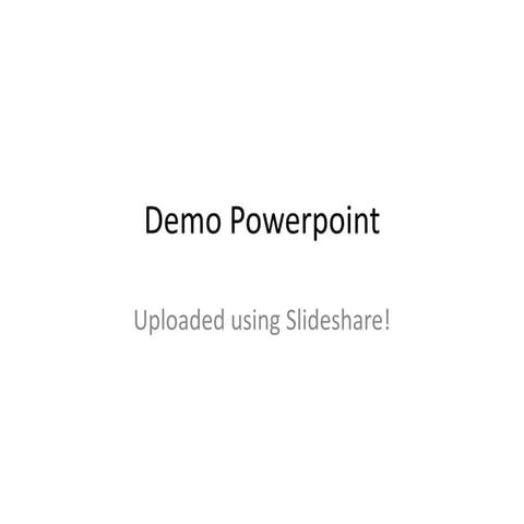 Demo powerpoint | PPT