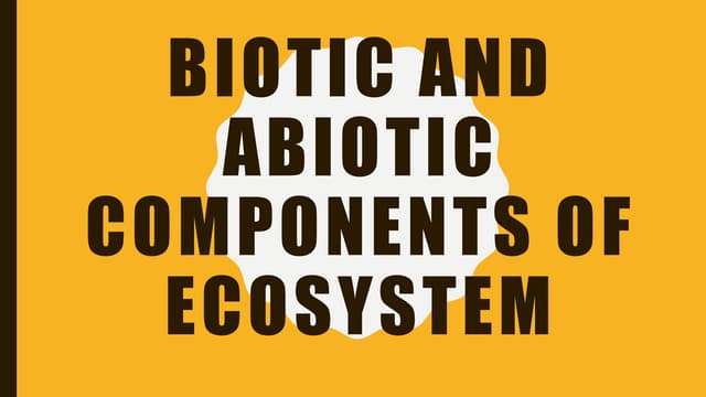 LESSON PLAN SCIENCE 7 ECOSYSTEM BIOTOC AND ABIOTIC FACTORS | DOCX