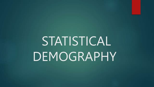 Measures of fertility | PPT