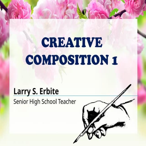 Traditional, ContemporaryDigital-Creative Composition Class | PPTX