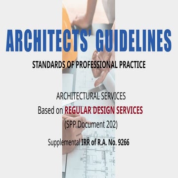 ARCHITECT'S GUIDELINES - SPP DOCU .pptx