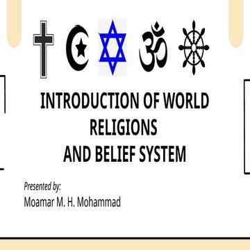 The World Religion for the subject social studies | PPTX