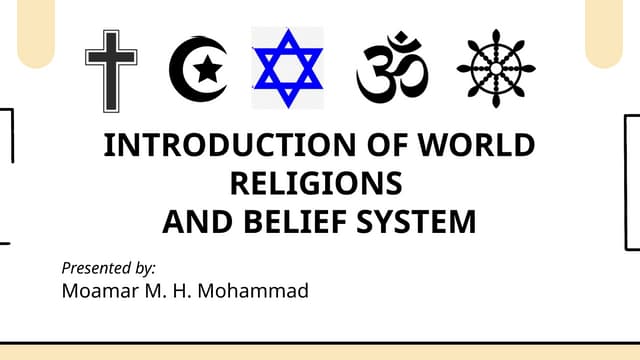 2.3.2 Religions and Belief Systems | PPTX