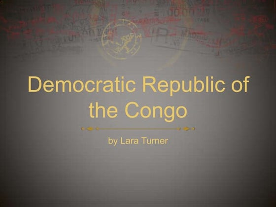 Democratic republic of the congo presentation | PPTX