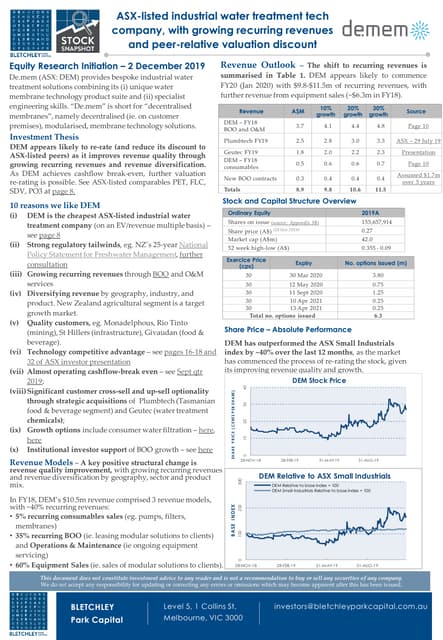 SkyH2O Business Brief | PDF
