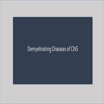 Demyelinating diseases of CNS | PPTX | Brain and Nervous System ...