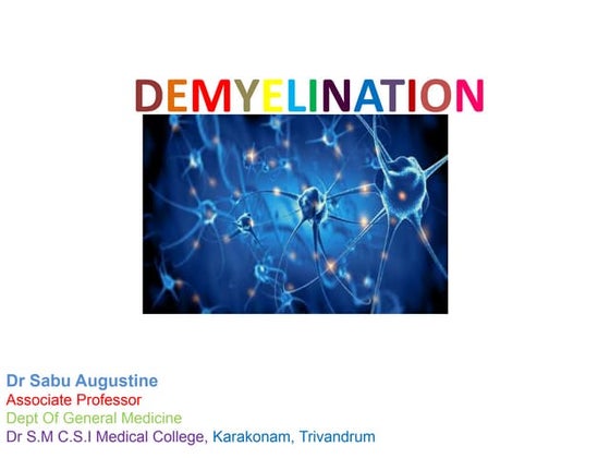 Multiple sclerosis pathophysiology, diagnosis, and treatment | PPT