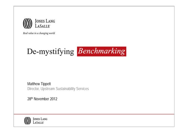 Demystifying Benchmarking | PPT Demystifying Benchmarking | PPT
