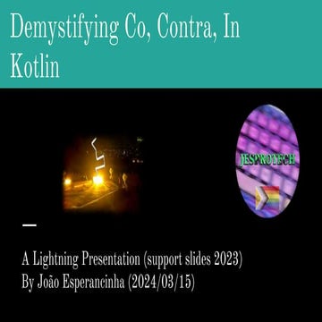 Demystifying Co Contra In Kotlin Modifier Keywords Pptx