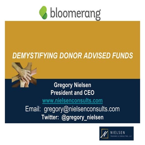 Demystifying Donor Advised Funds (DAFs) | PPTX