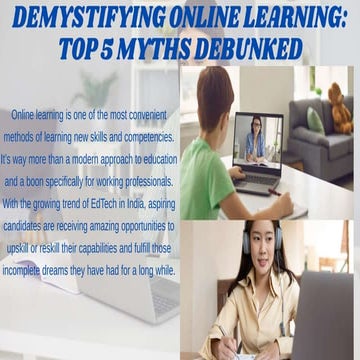 Demystifying Online Learning Top 5 Myths Debunked. | PPT