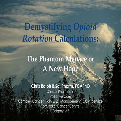 Demystifying Opioid Rotations: The Phantom Menace or A New Hope | PDF