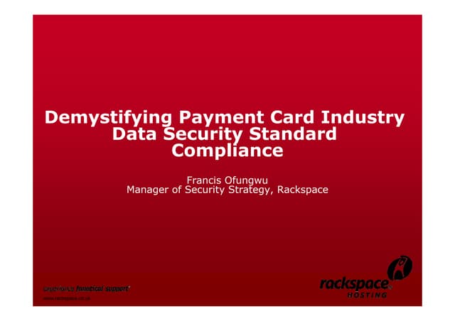 Demystifying Pci Dss Ppt