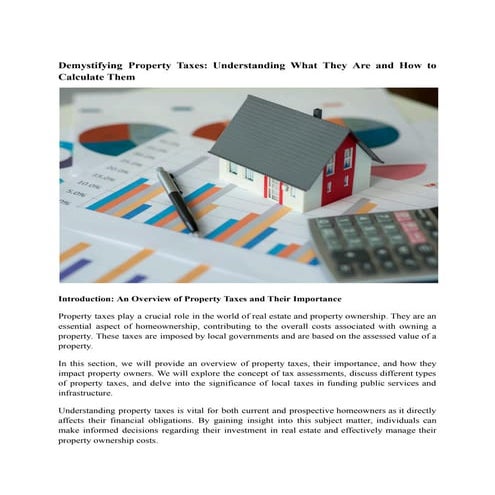Demystifying Property Taxes_ Understanding What They Are and How to ...