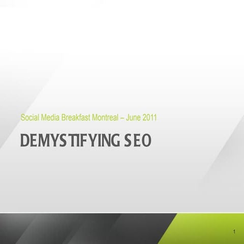Demystifying SEO | PPT | Search | Internet