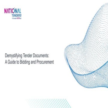 Demystifying Tender Documents- A Guide to Bidding and Procurement.pptx ...