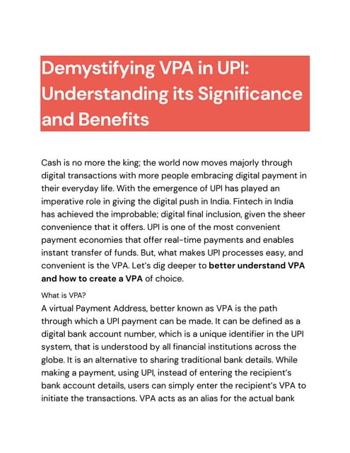 UPI Presentation.pptx | Credit Cards | Personal Debt