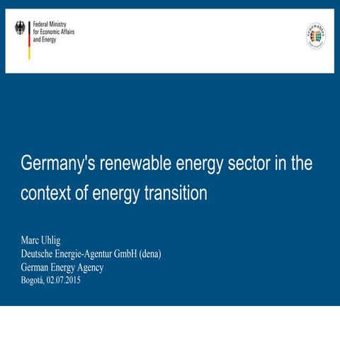Germany's renewable energy sector in the context of energy transition ...