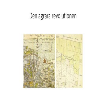 Den agrara revolutionen | PPTX